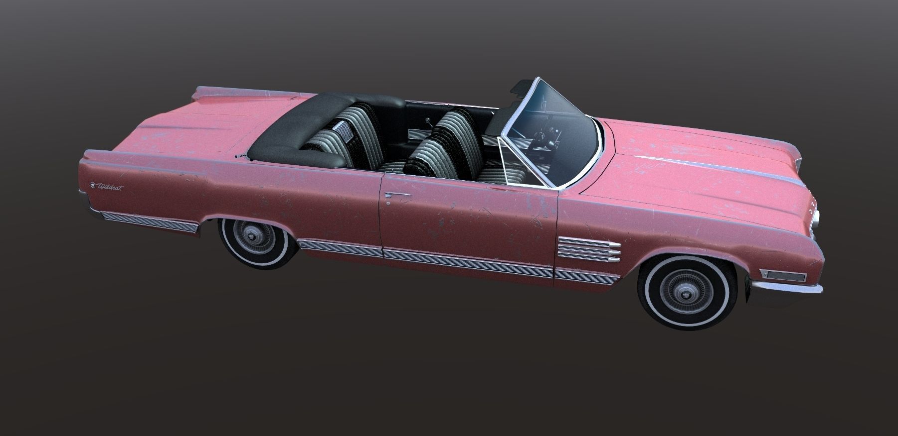 1964 convertible 3D model rigged | CGTrader