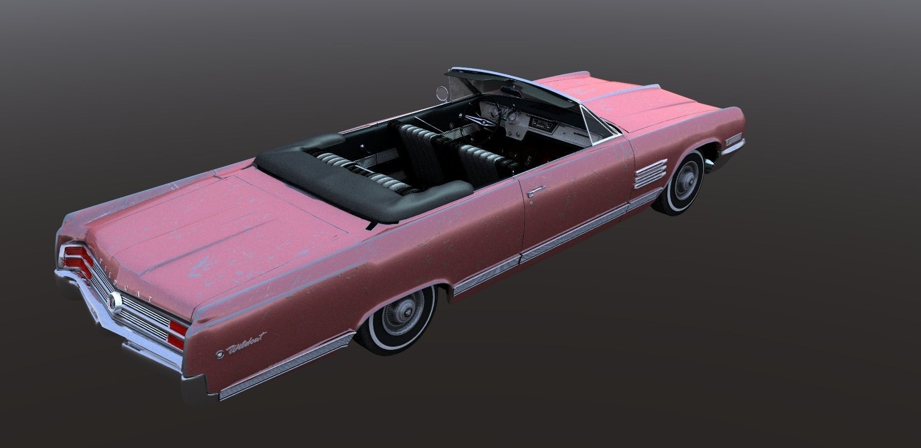 1964 convertible 3D model rigged | CGTrader