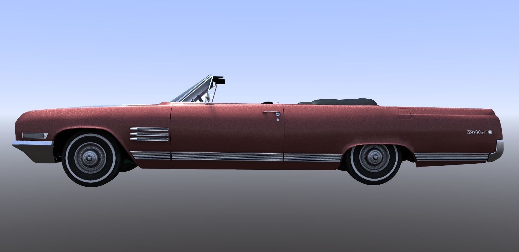 1964 convertible 3D model rigged | CGTrader