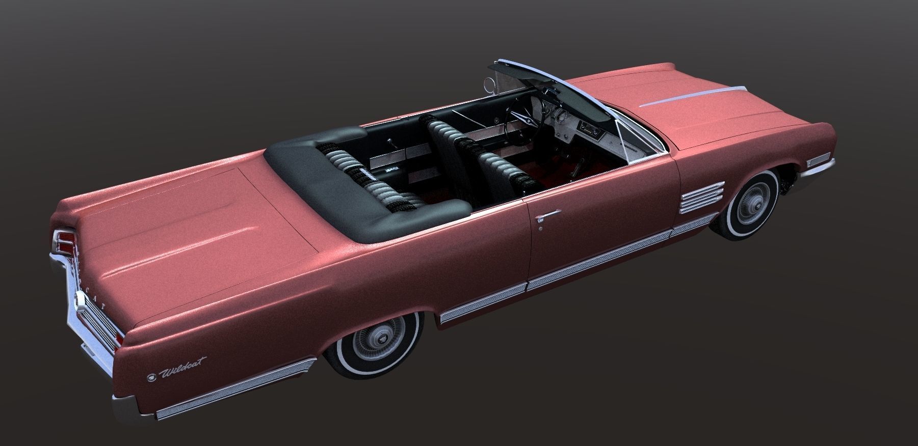 1964 convertible 3D model rigged | CGTrader