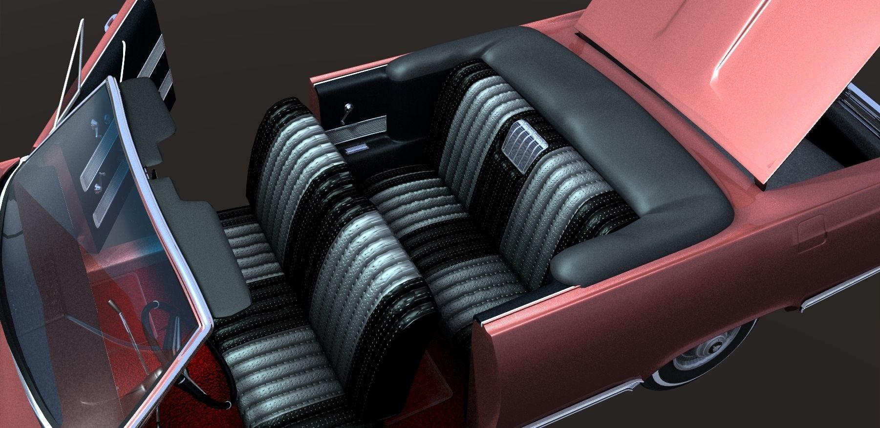 1964 convertible 3D model rigged | CGTrader