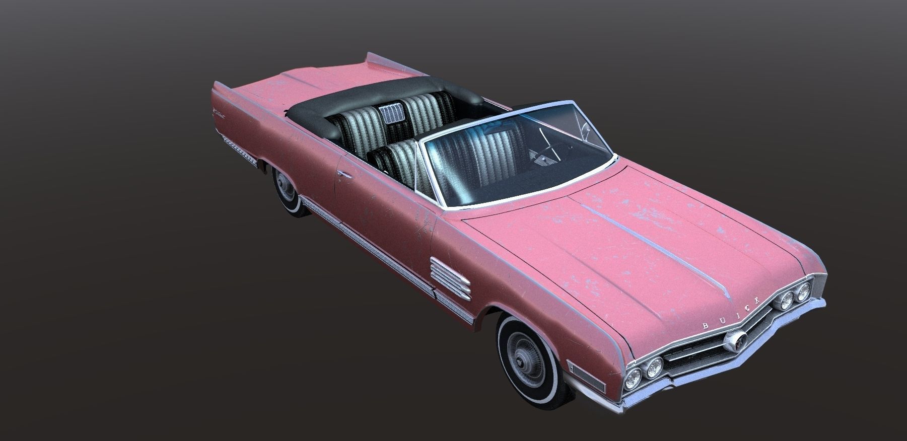 1964 convertible 3D model rigged | CGTrader