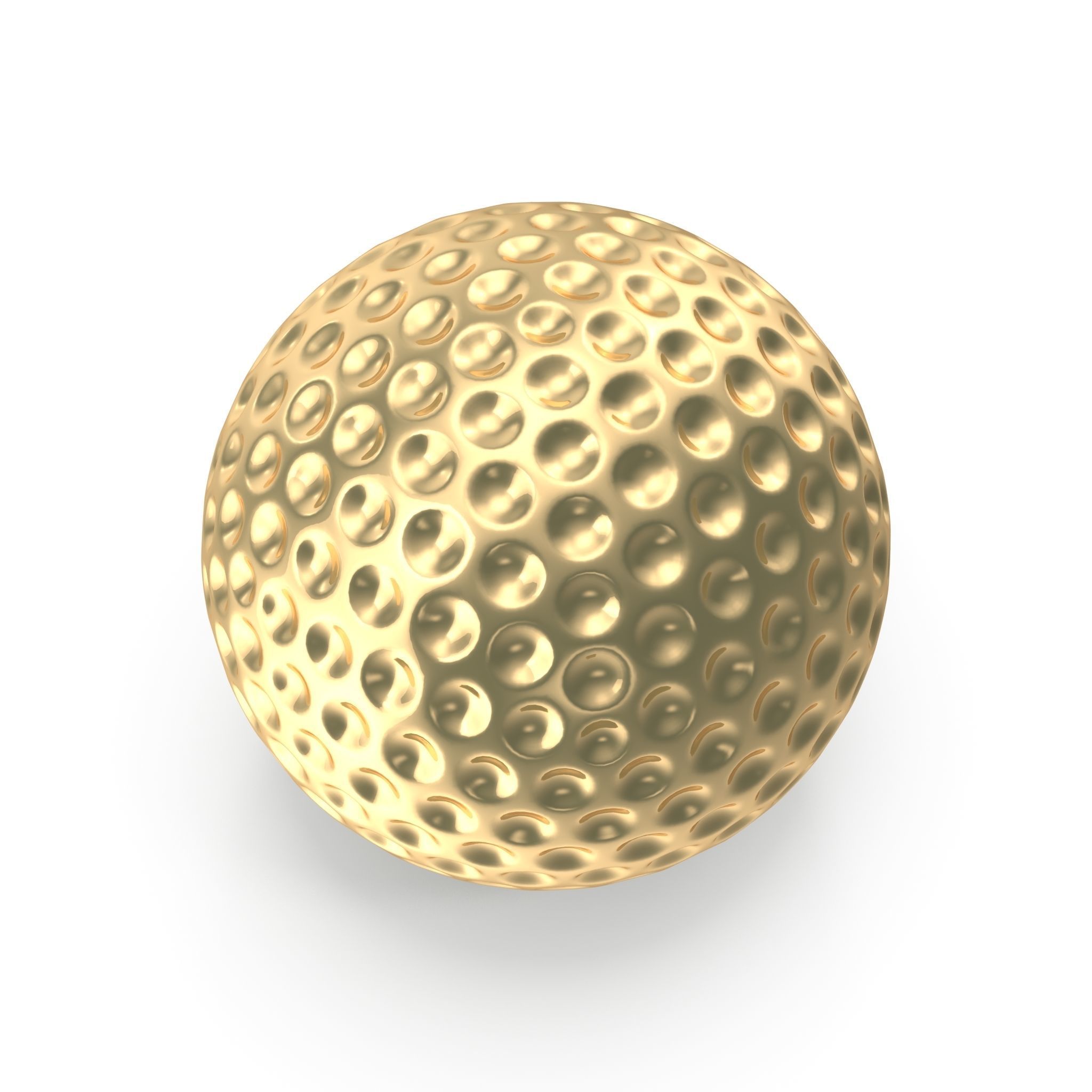 Gold Golf Ball 3D model | CGTrader