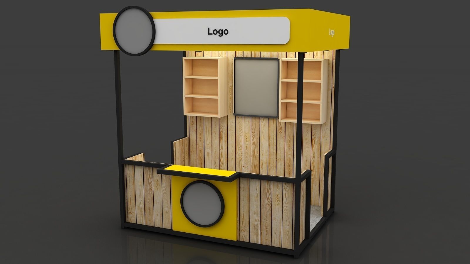 Event Stall Design 3D model | CGTrader