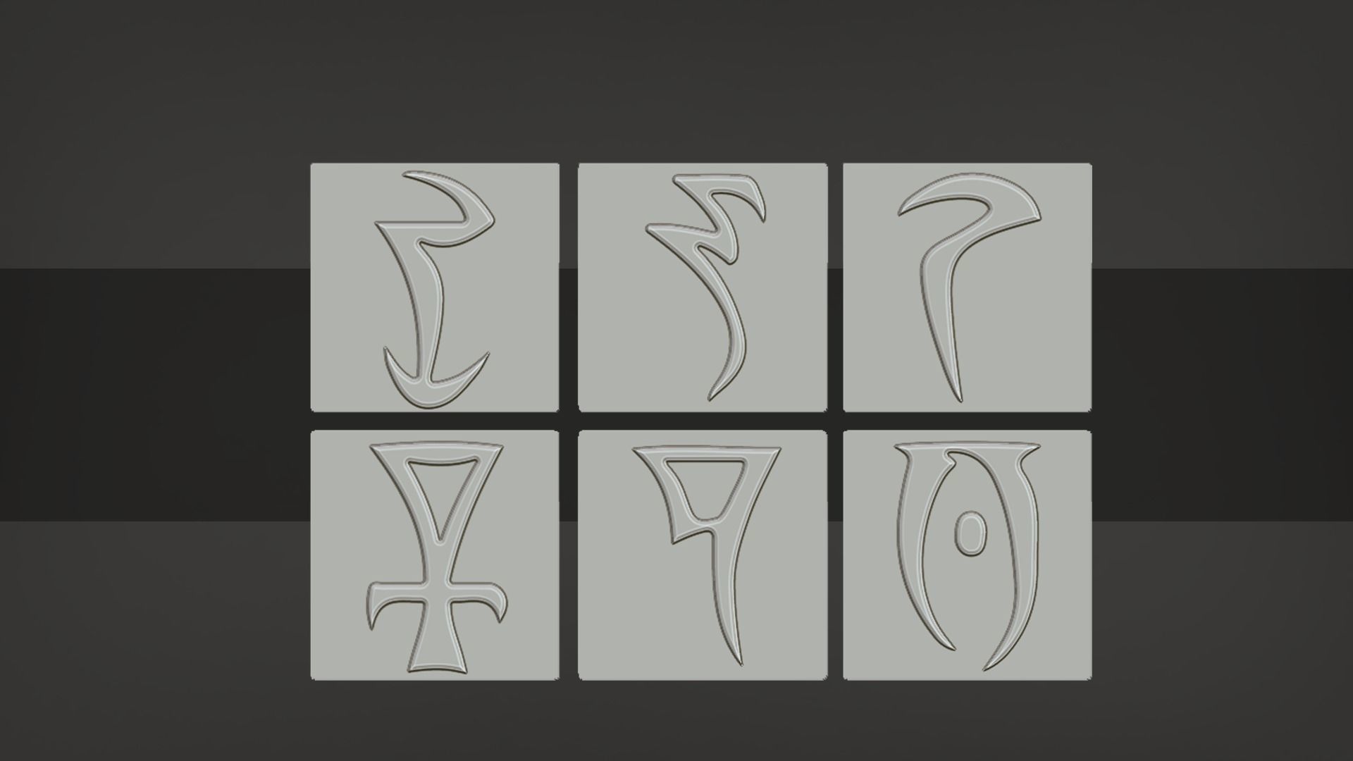 Stylized The Elder Scrolls Runes Texture | CGTrader