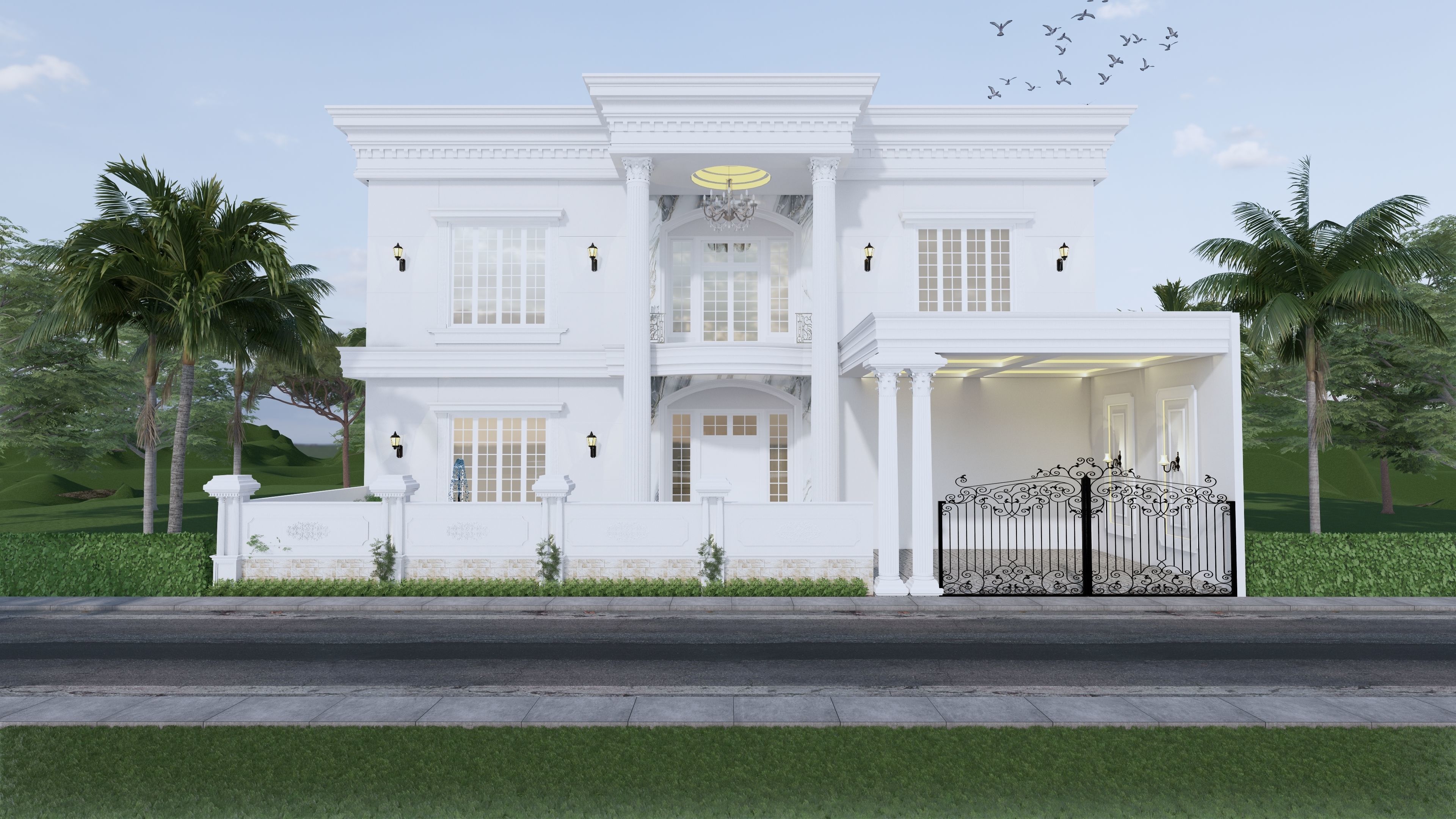 Luxury 2 Floor house design 3D model | CGTrader