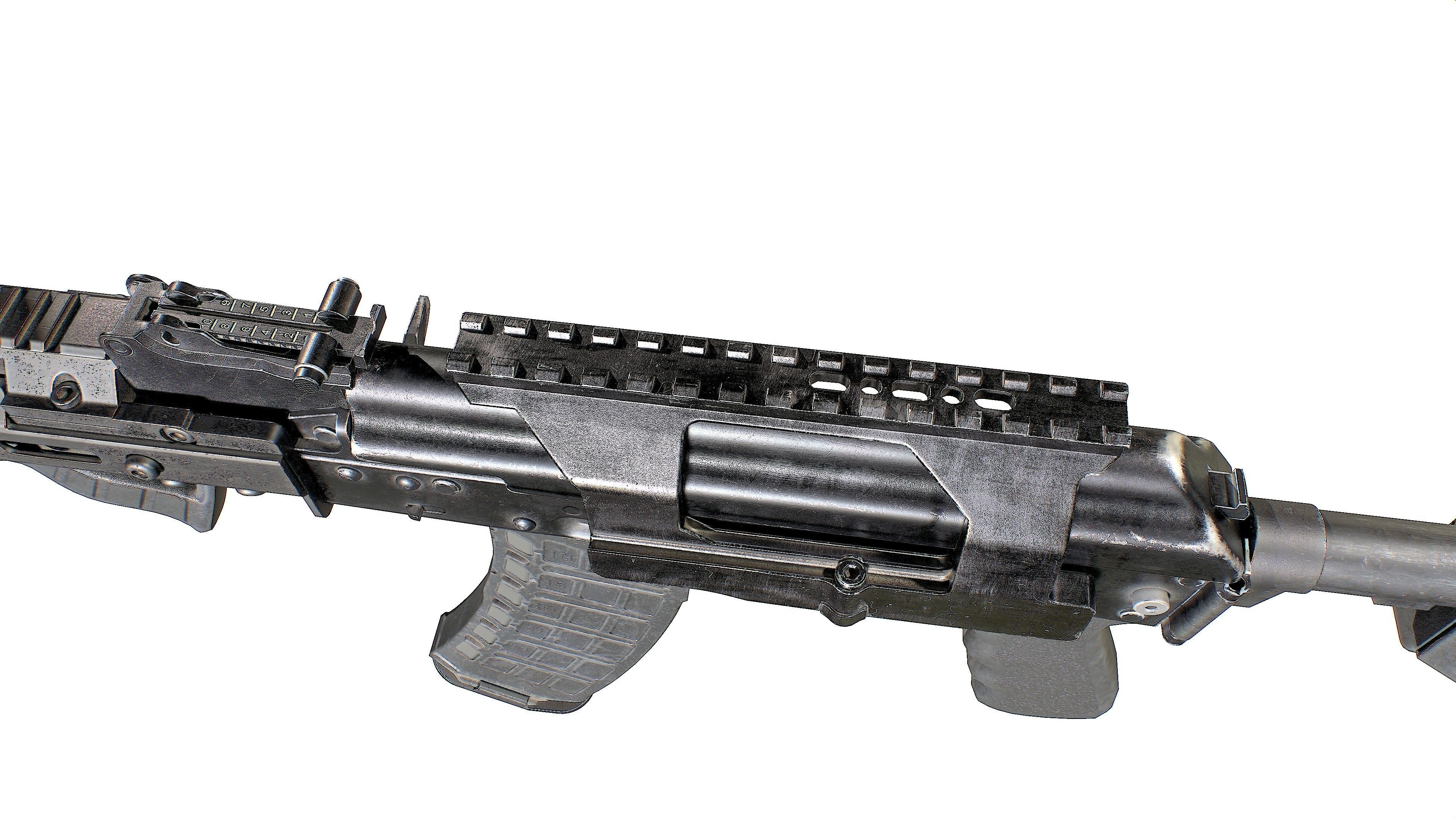 3D model AK-74M Custom v1 VR / AR / low-poly | CGTrader