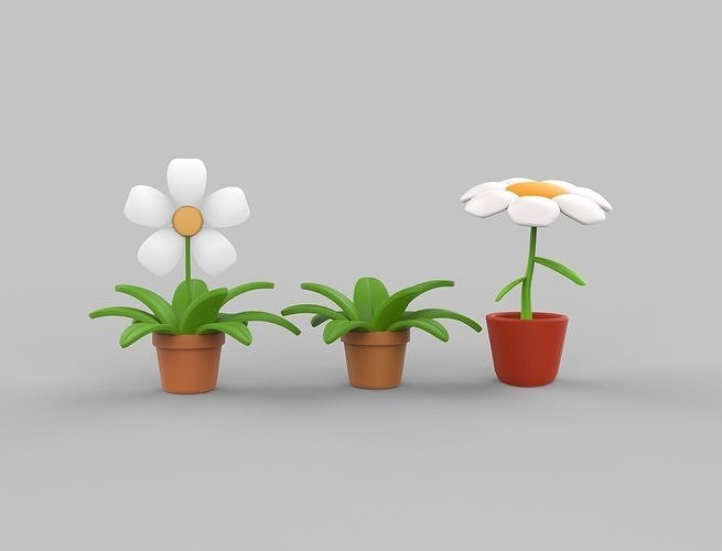 3D model flower plants VR / AR / low-poly | CGTrader