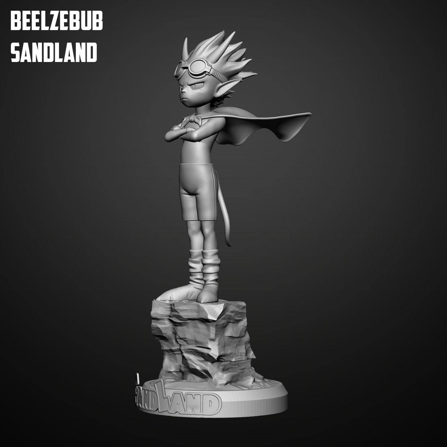 Beelzebub - SandLand 3D model 3D printable | CGTrader