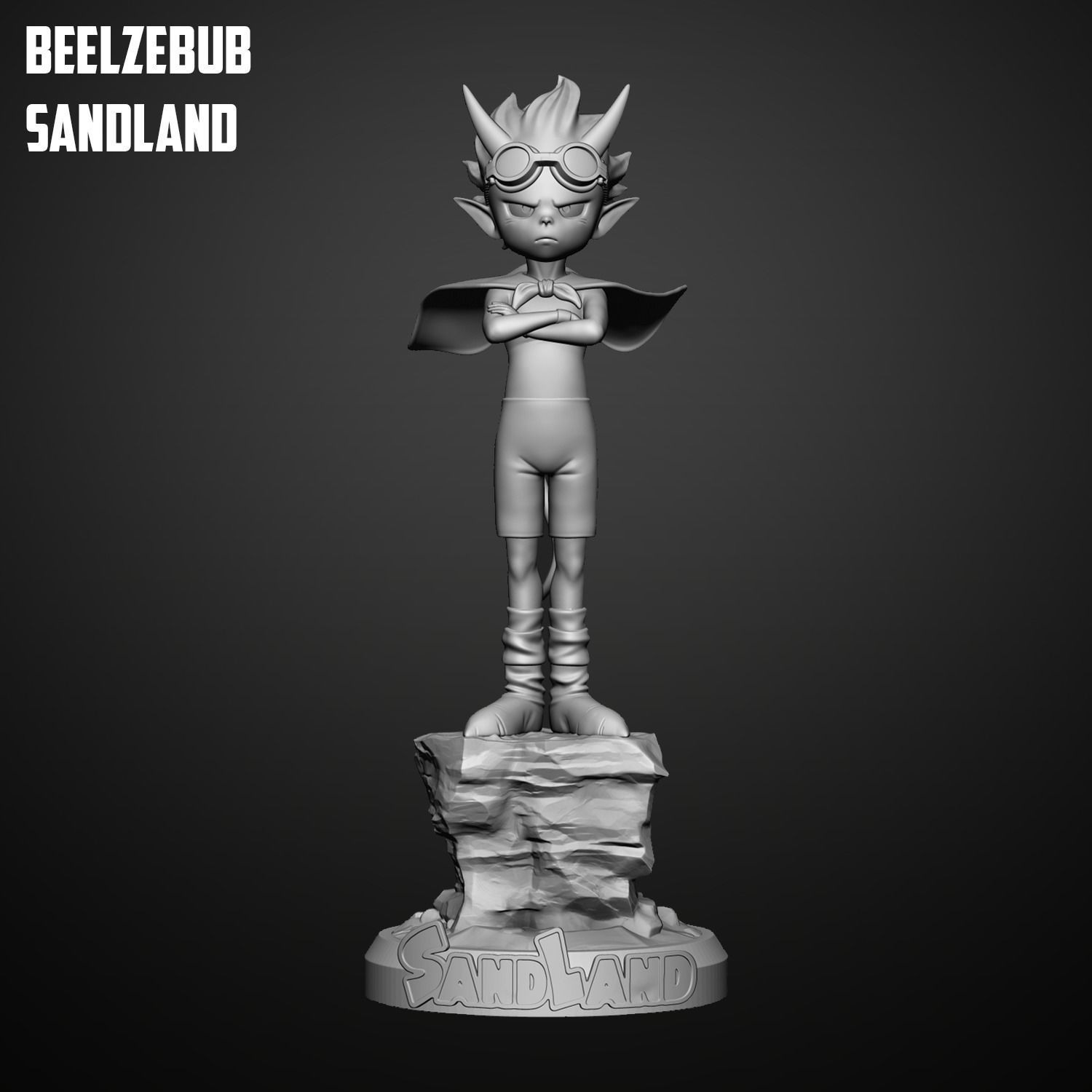 Beelzebub - SandLand 3D model 3D printable | CGTrader