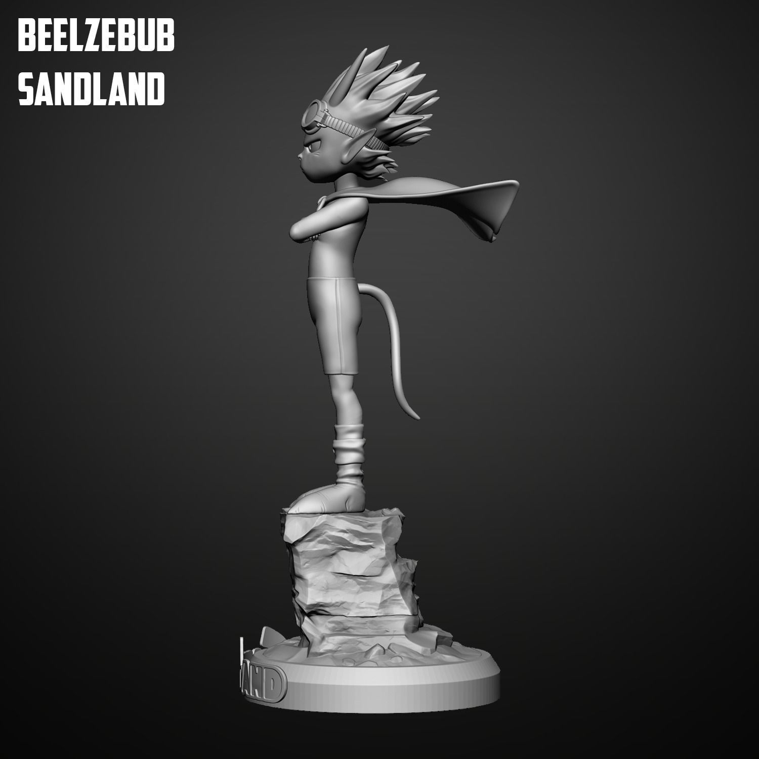 Beelzebub - SandLand 3D model 3D printable | CGTrader