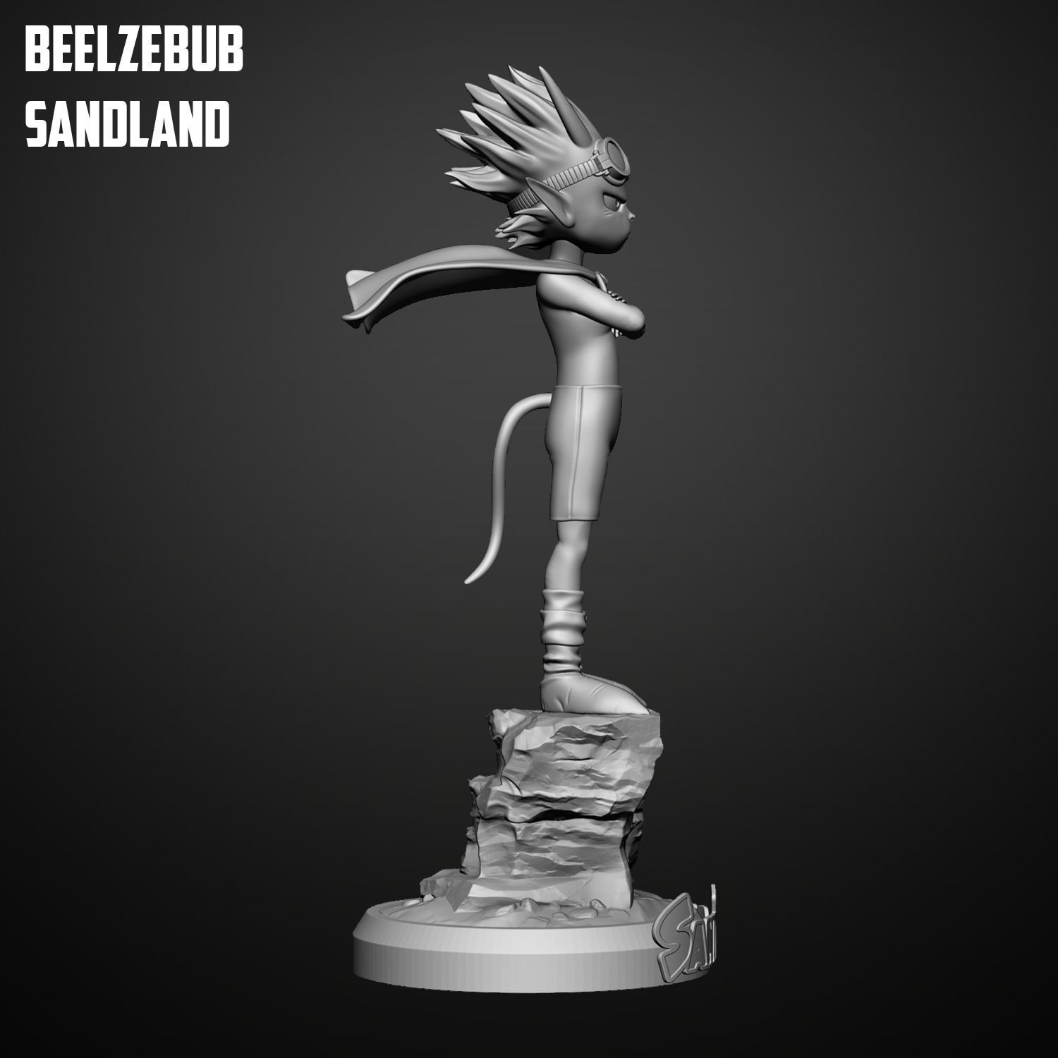Beelzebub - SandLand 3D model 3D printable | CGTrader