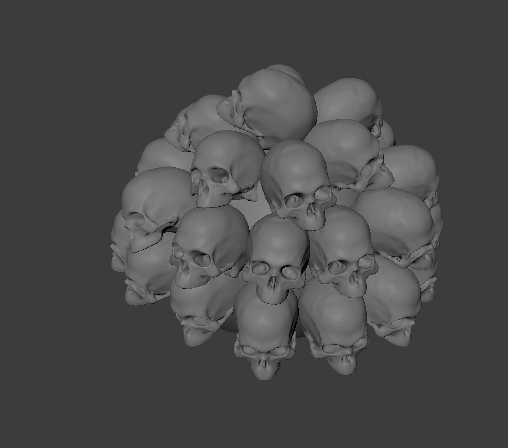 Skull Mountain 3D Pile of Skulls for Tabletop Games 3D model 3D ...