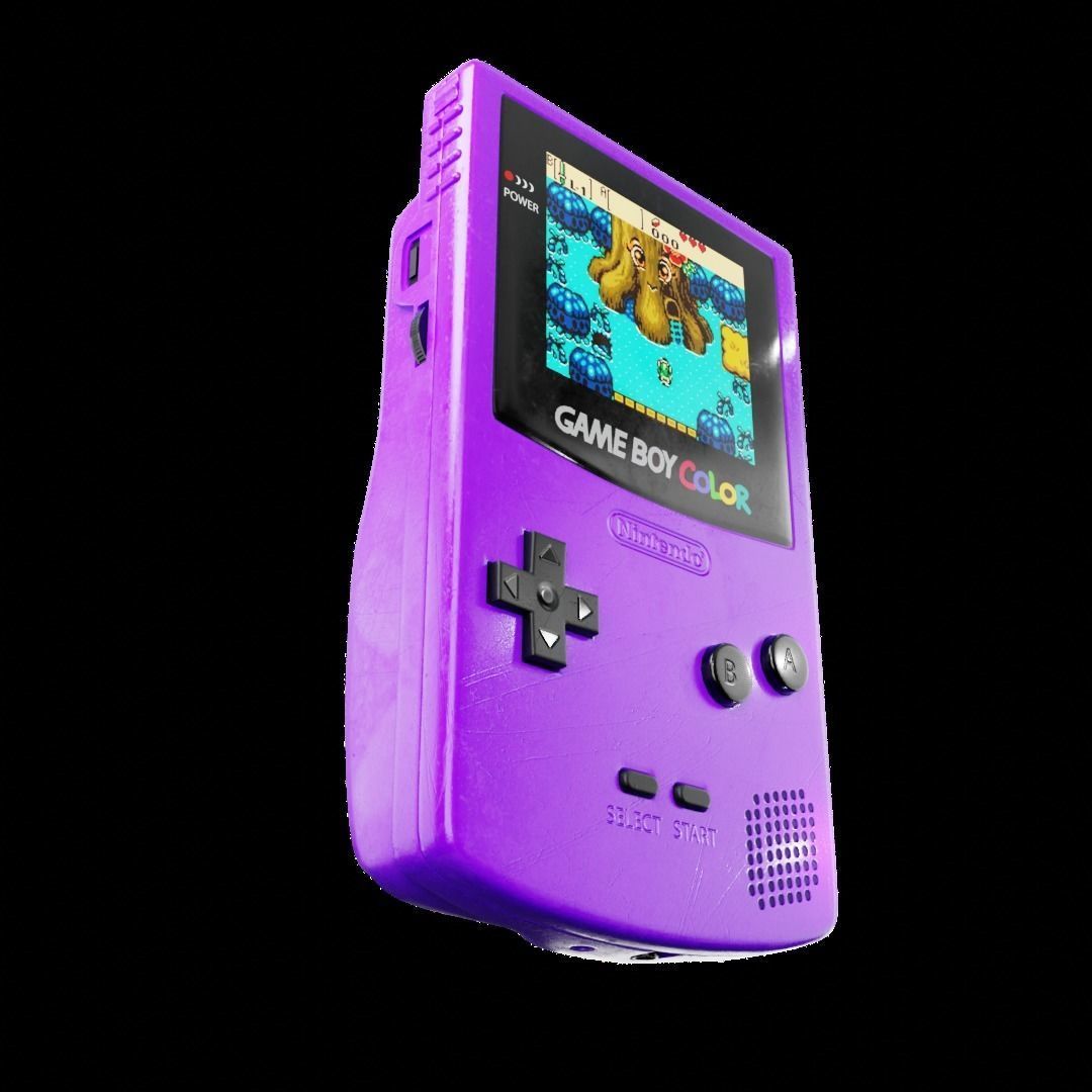 GBC Game boy color in four colors 3D model | CGTrader