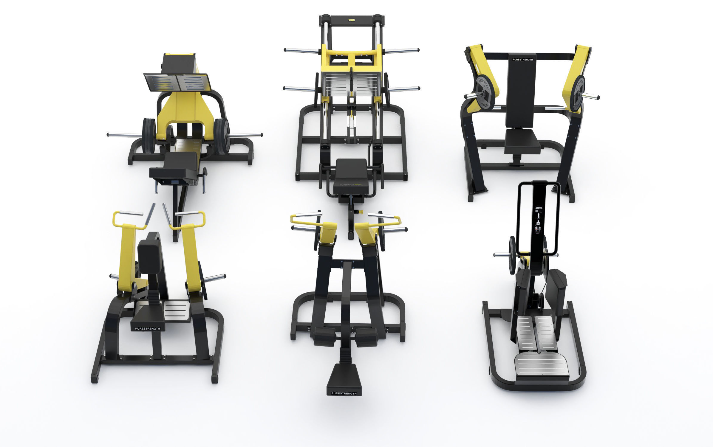 3D model Technogym - Set Plate Loaded Strenght VR / AR / low-poly ...