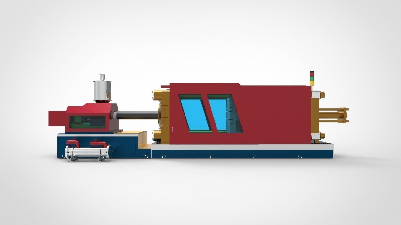Injection Molding Machine 3D model | CGTrader
