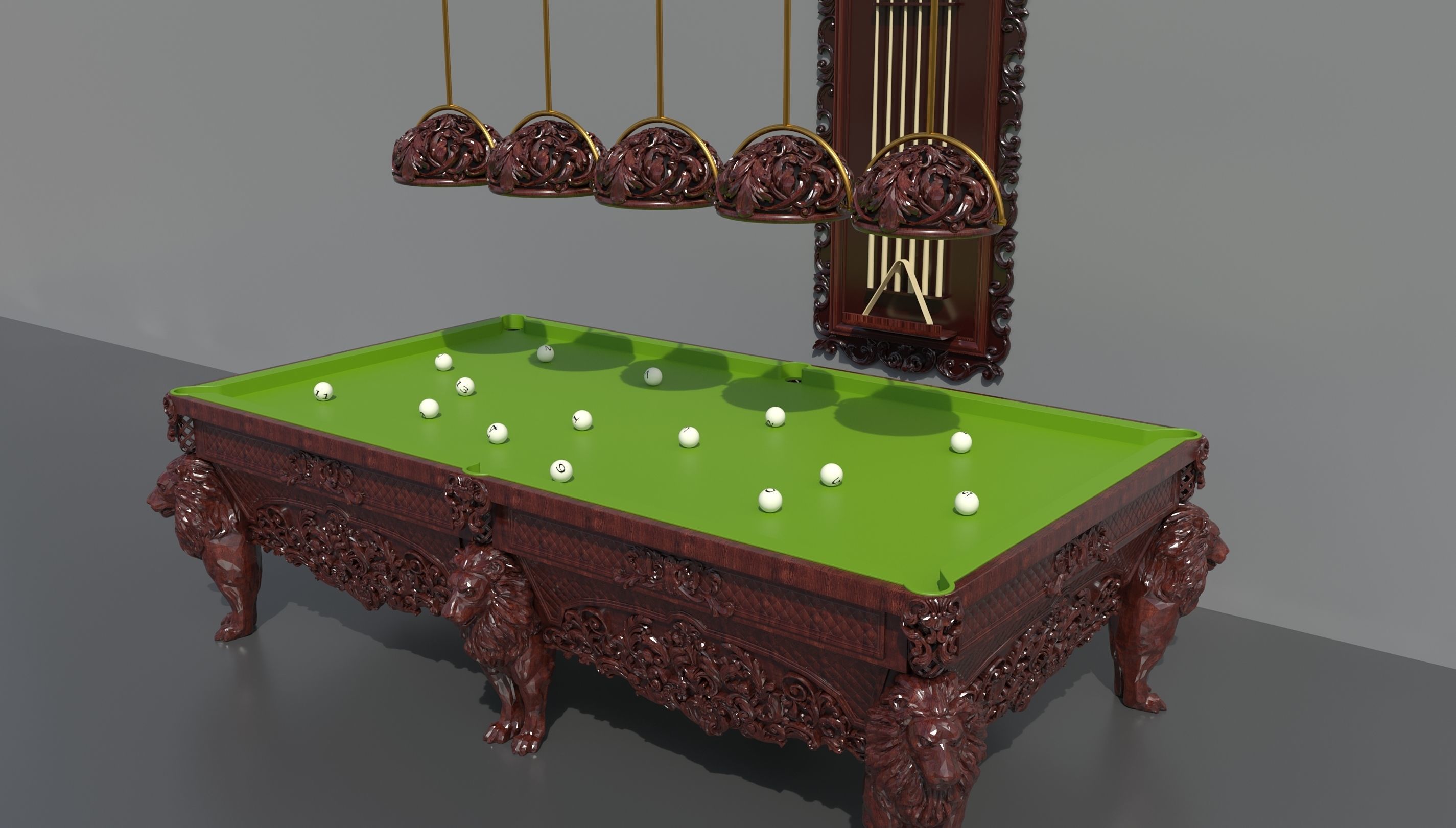 Billiard Pool Table 3D model | CGTrader