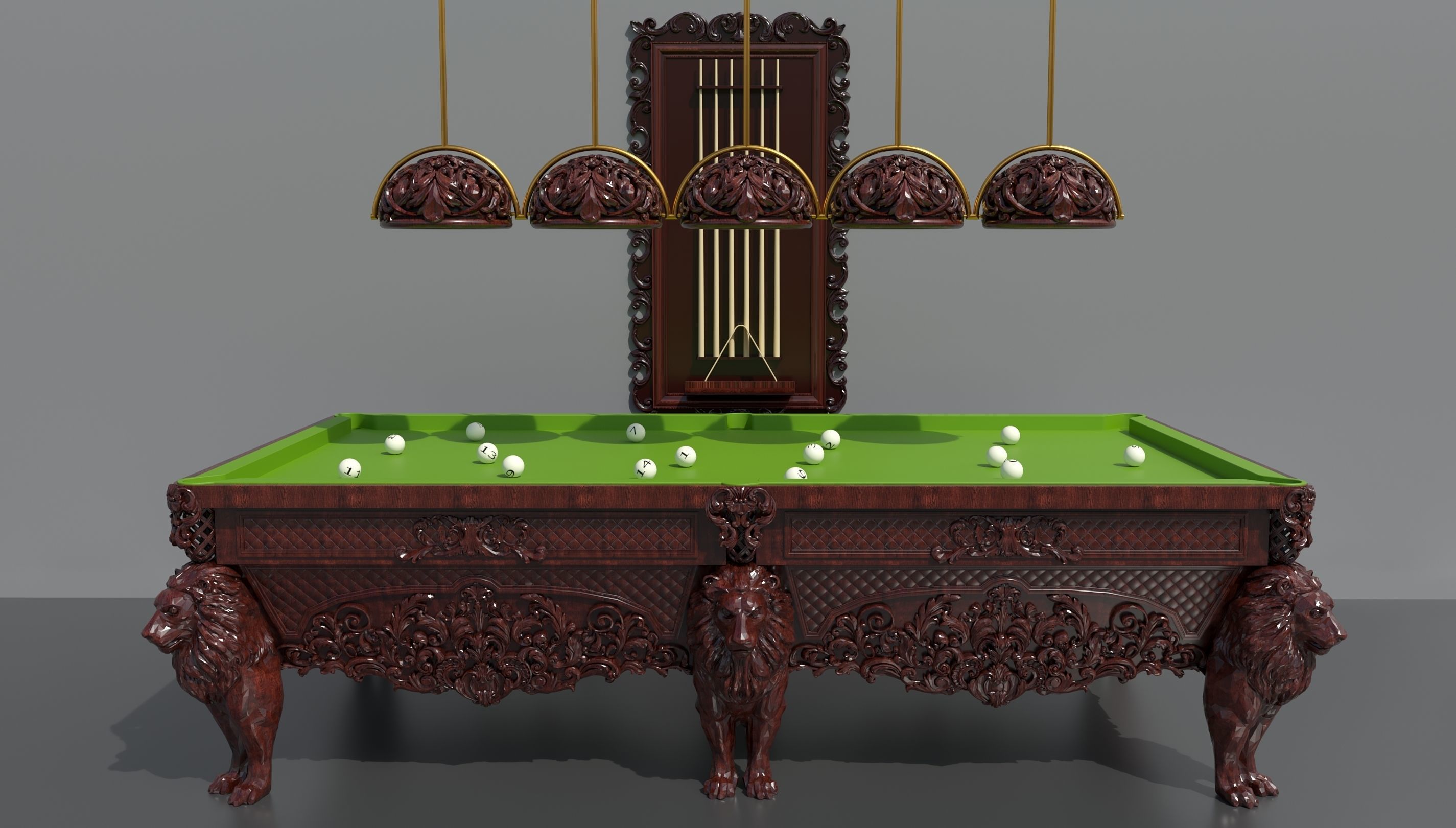 Billiard Pool Table 3D model | CGTrader