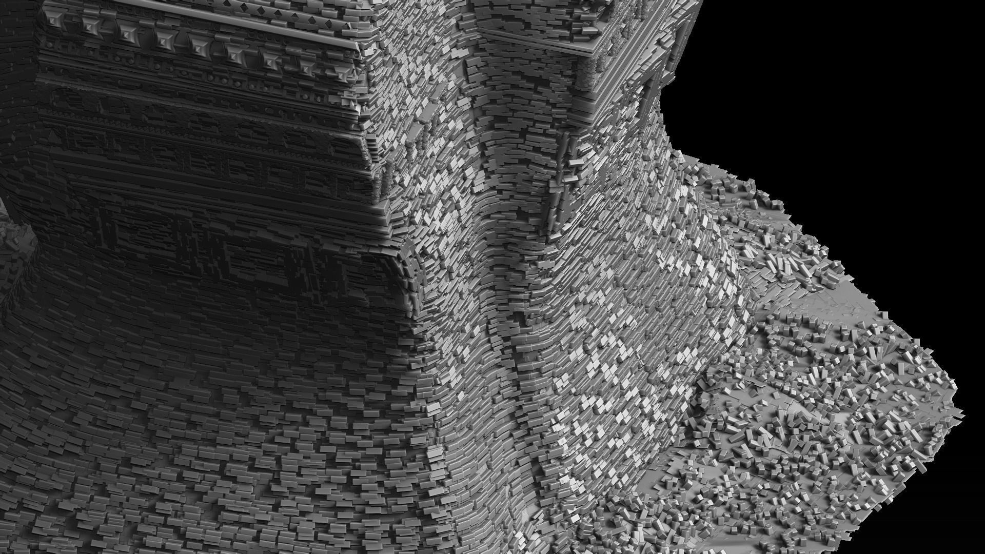 Relics of a Ruined Temple 3D model | CGTrader