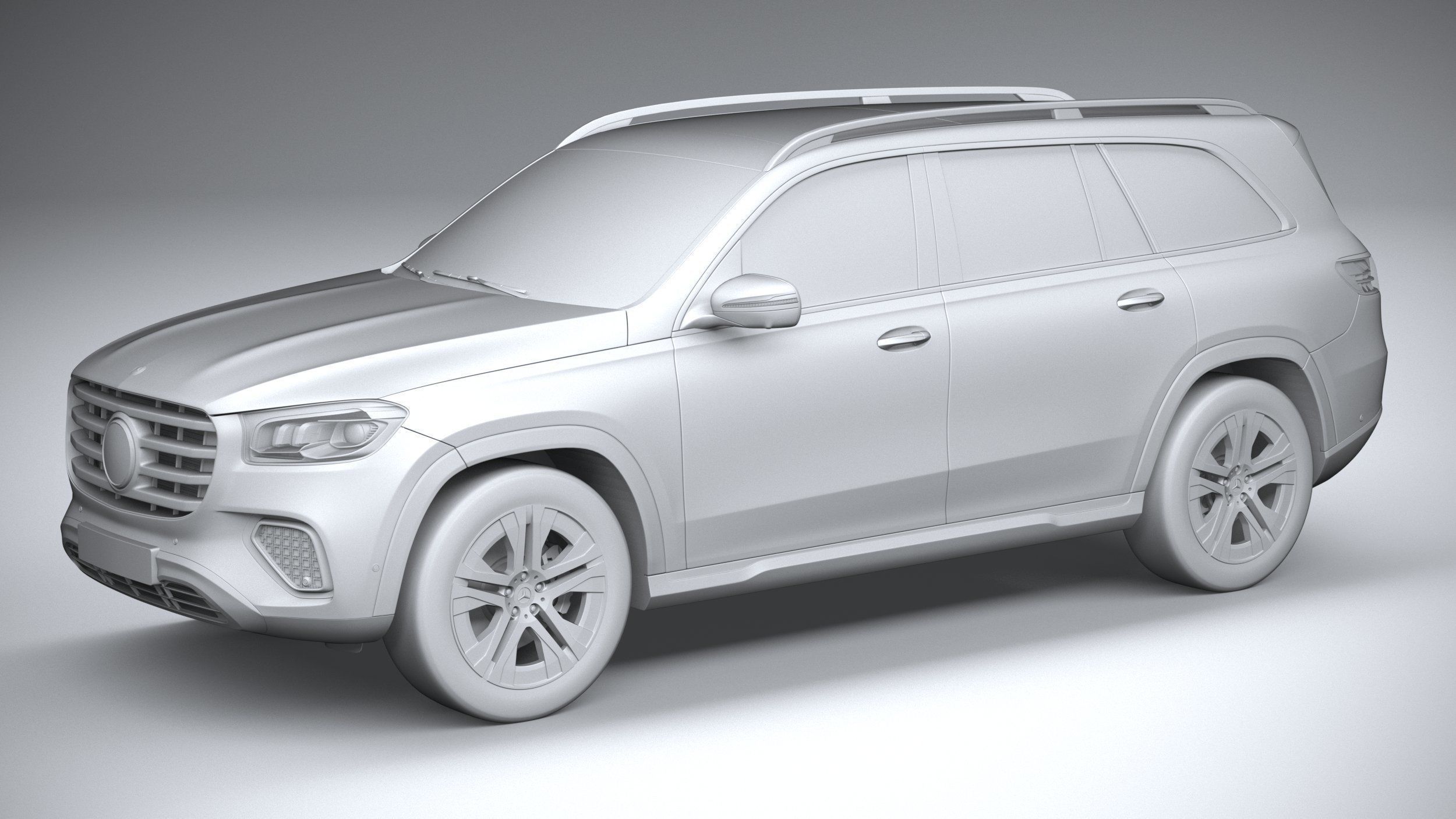 Mercedes-Benz GLS basic 2024 3D model | CGTrader