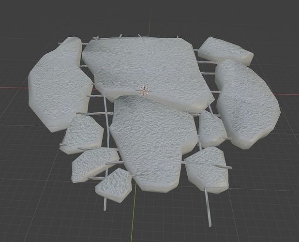 3D model broken wall VR / AR / low-poly | CGTrader