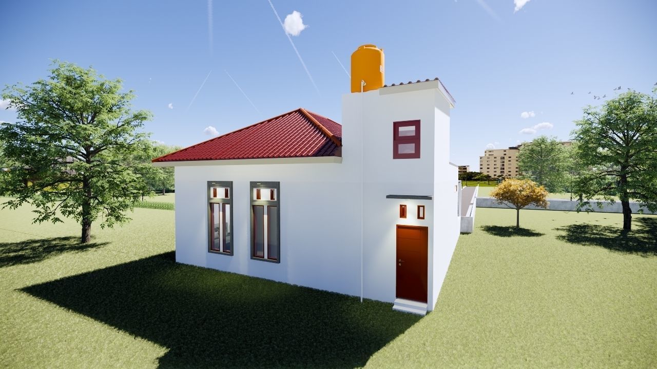 1 floor House Design Minimalis Full Interior 3D model | CGTrader