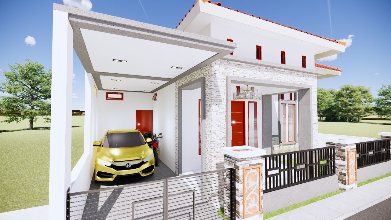 1 floor House Design Minimalis Full Interior 3D model | CGTrader