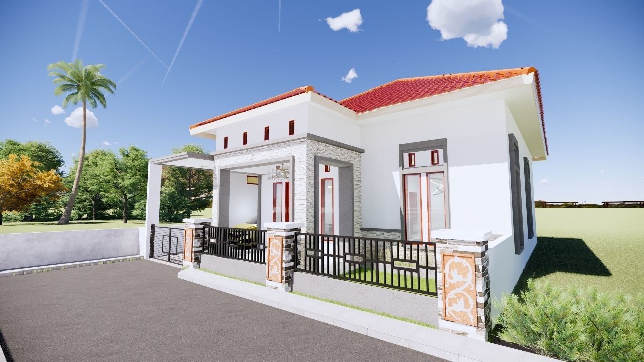 1 floor House Design Minimalis Full Interior 3D model | CGTrader