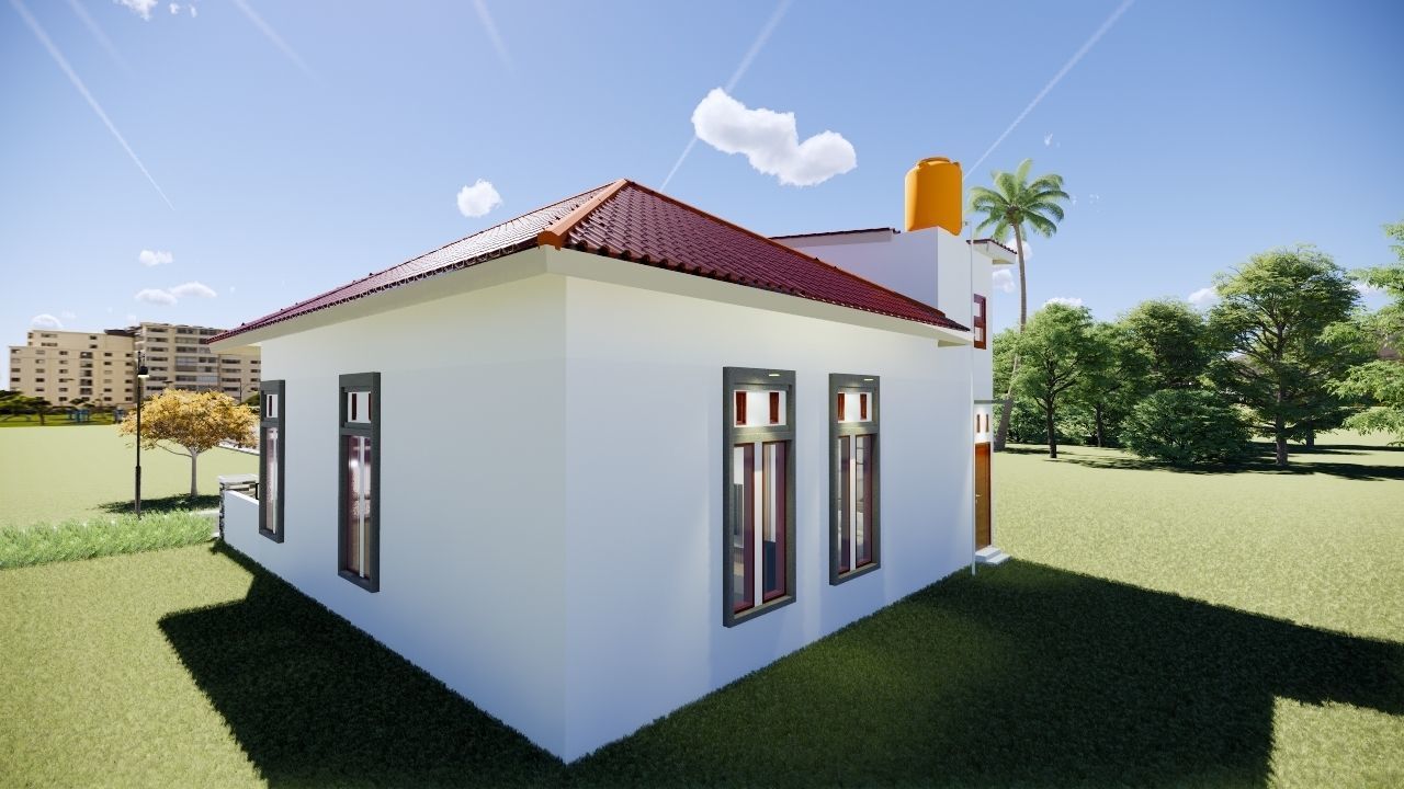 1 floor House Design Minimalis Full Interior 3D model | CGTrader