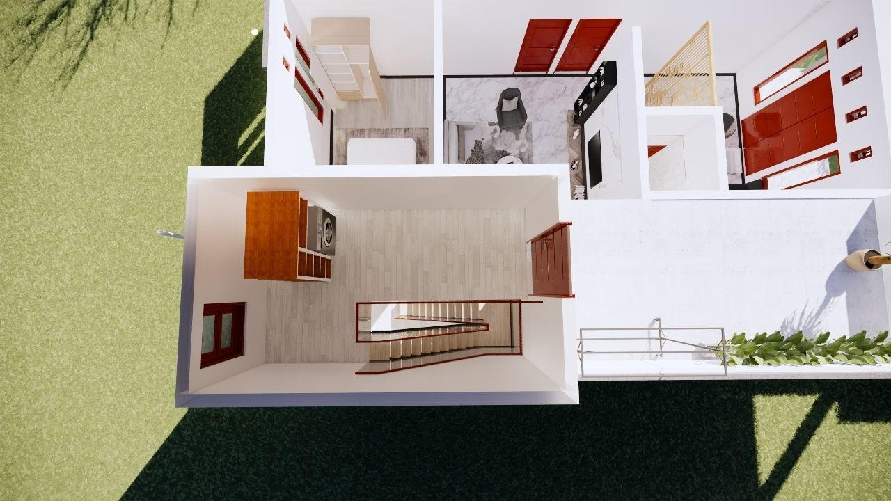 1 floor House Design Minimalis Full Interior 3D model | CGTrader