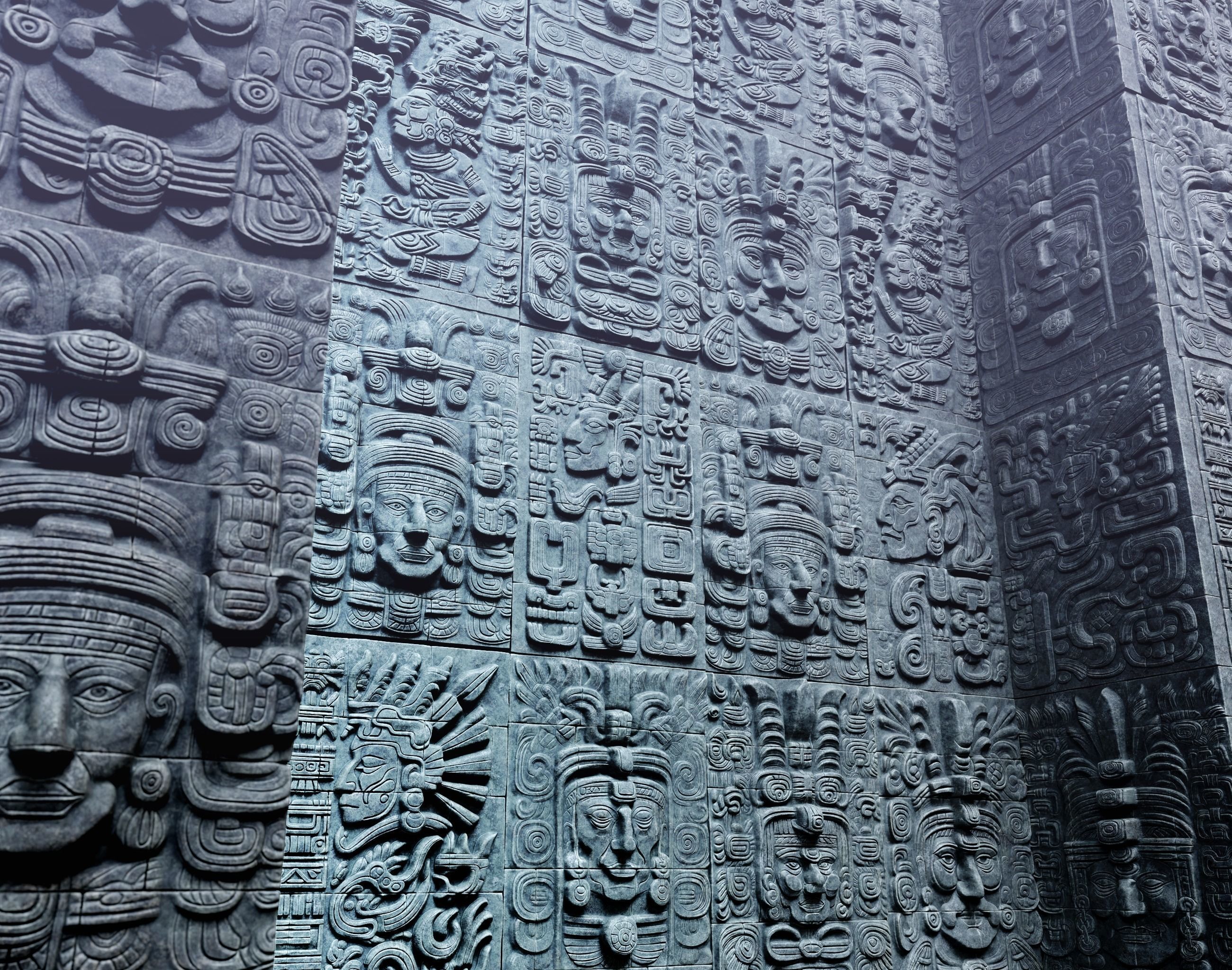 High poly Black Mayan Temple Wall 230719 3D model | CGTrader