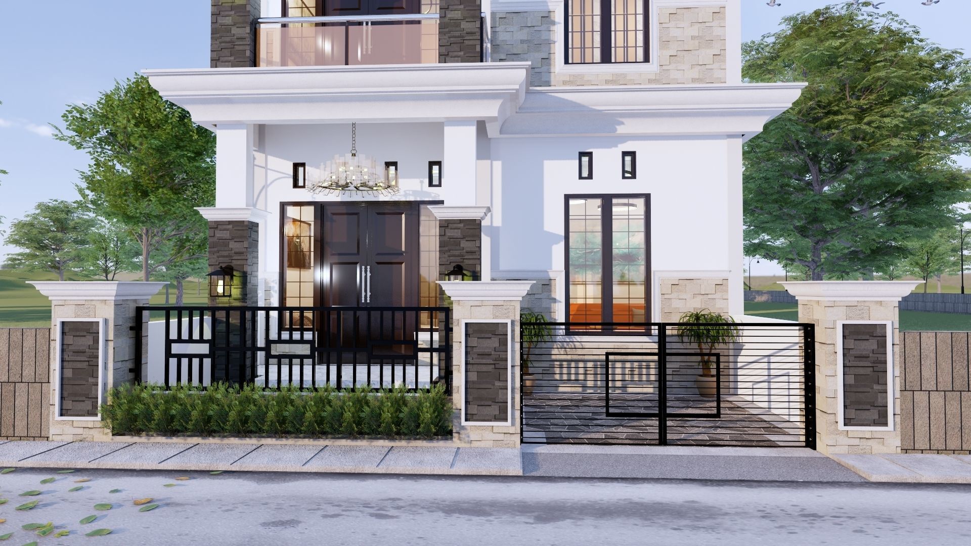 2 Floor House Full Interior with Panorama ready enscape render 3D model ...