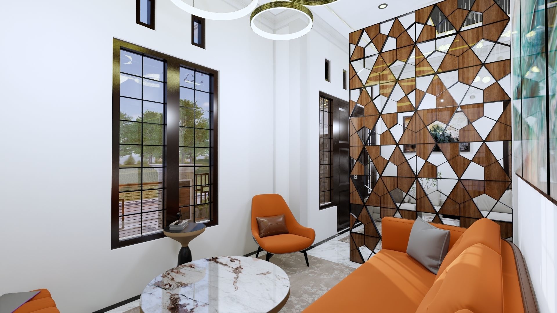 2 Floor House Full Interior with Panorama ready enscape render 3D model ...