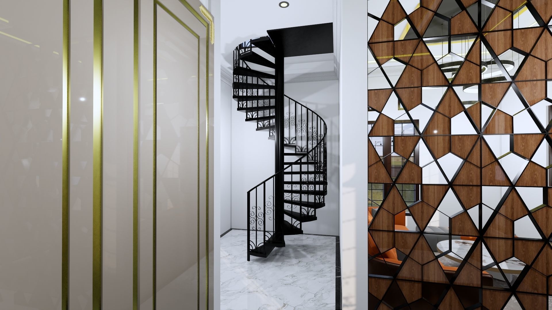 3D model 2 Floor House Full Interior with Panorama ready enscape render ...