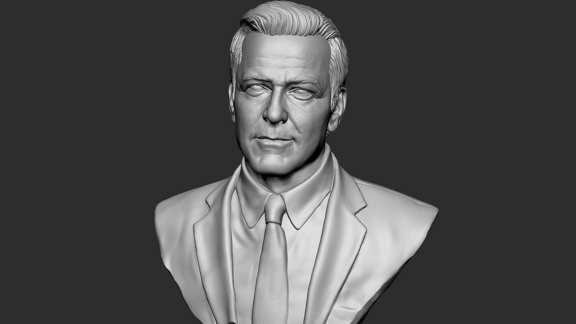George Clooney 3D model 3D printable | CGTrader