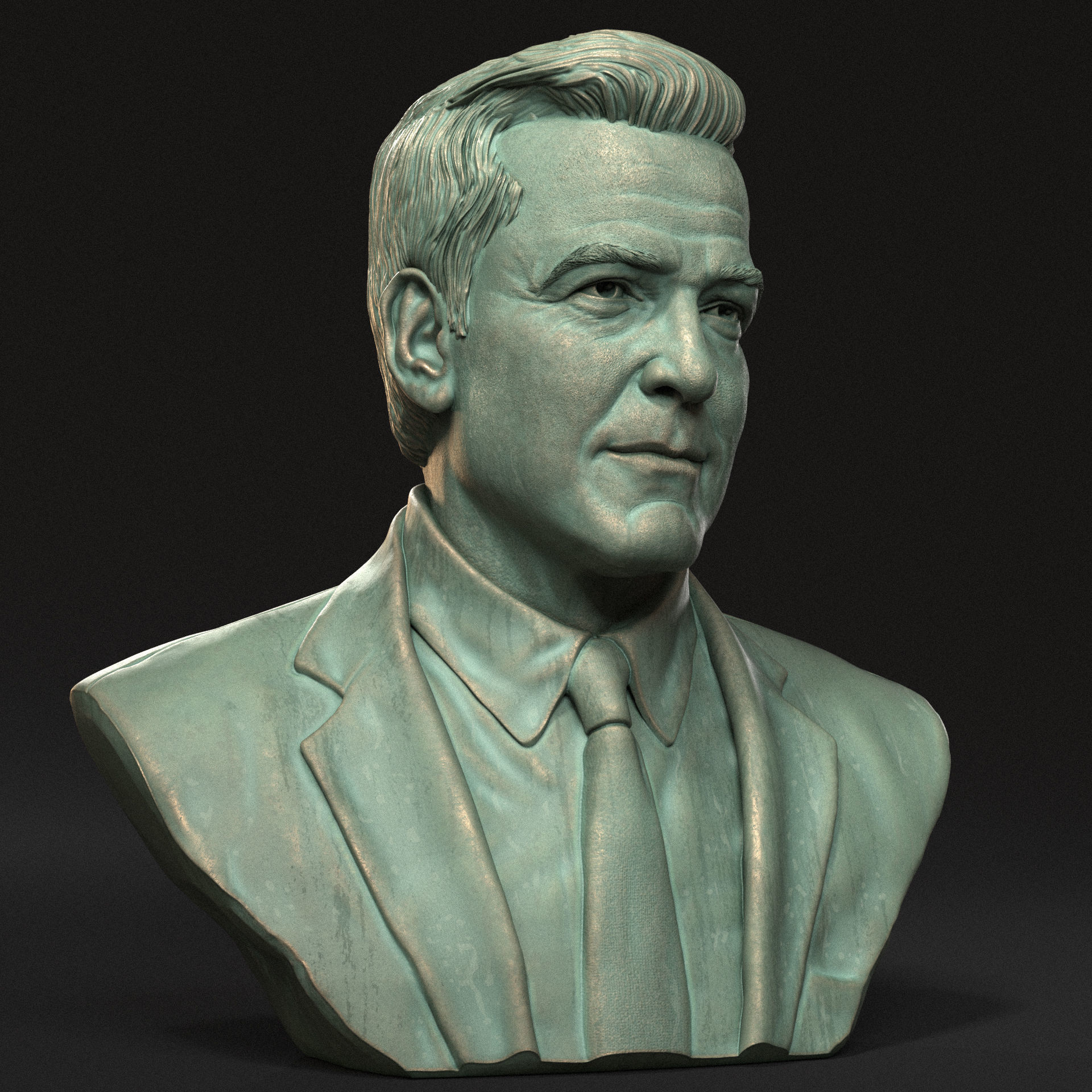 George Clooney 3D model 3D printable | CGTrader