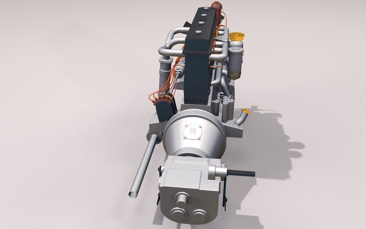 Engine RR Phantom II 3D model | CGTrader