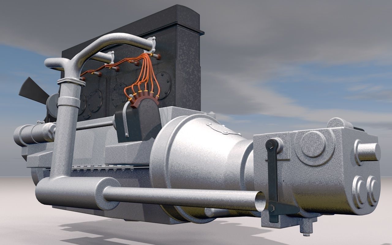 Engine RR Phantom II 3D model | CGTrader