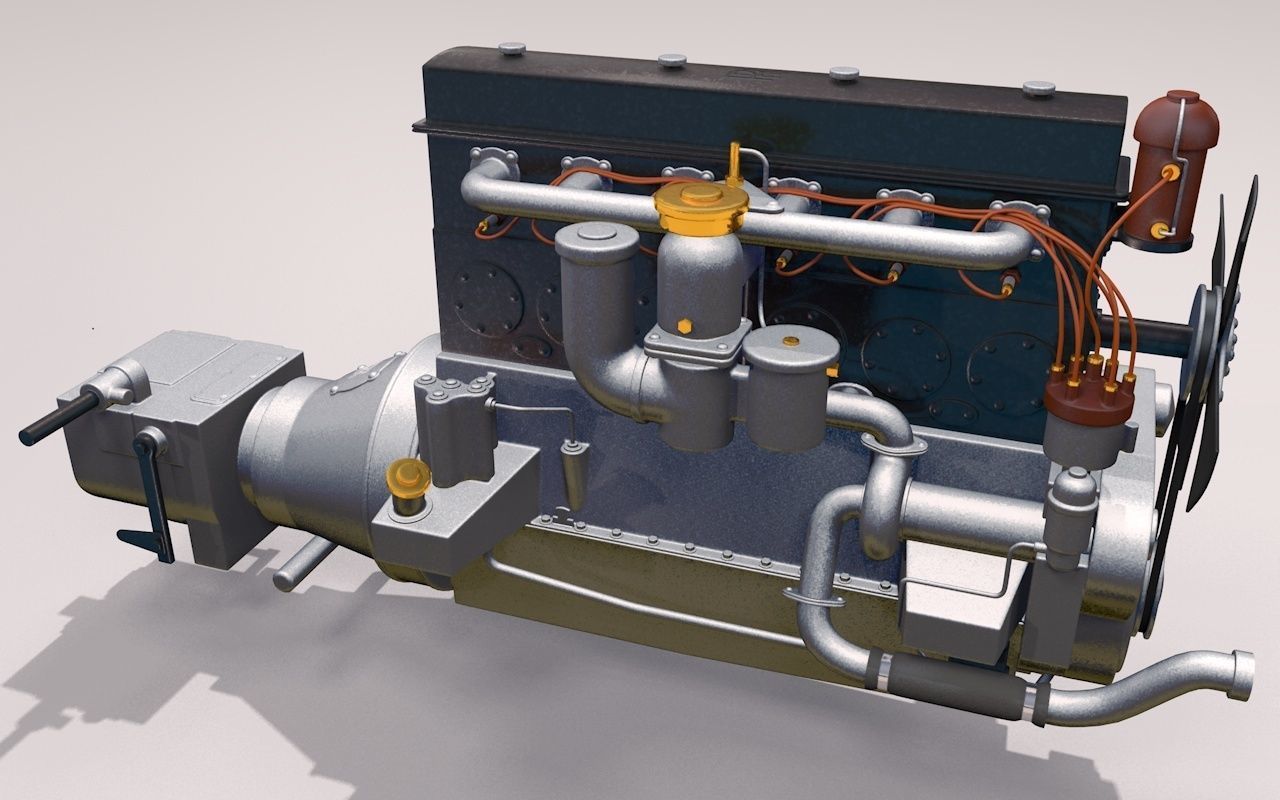 Engine RR Phantom II 3D model | CGTrader