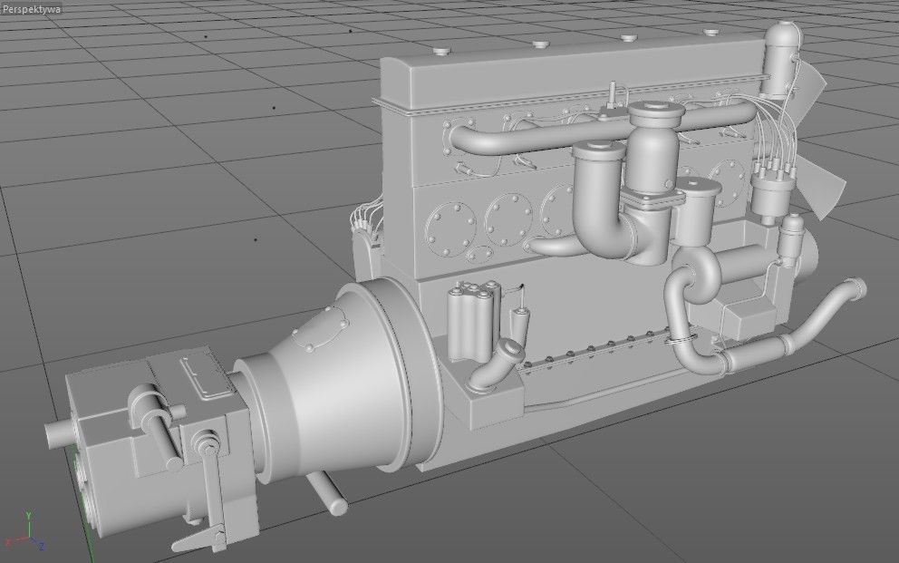 Engine RR Phantom II 3D model | CGTrader