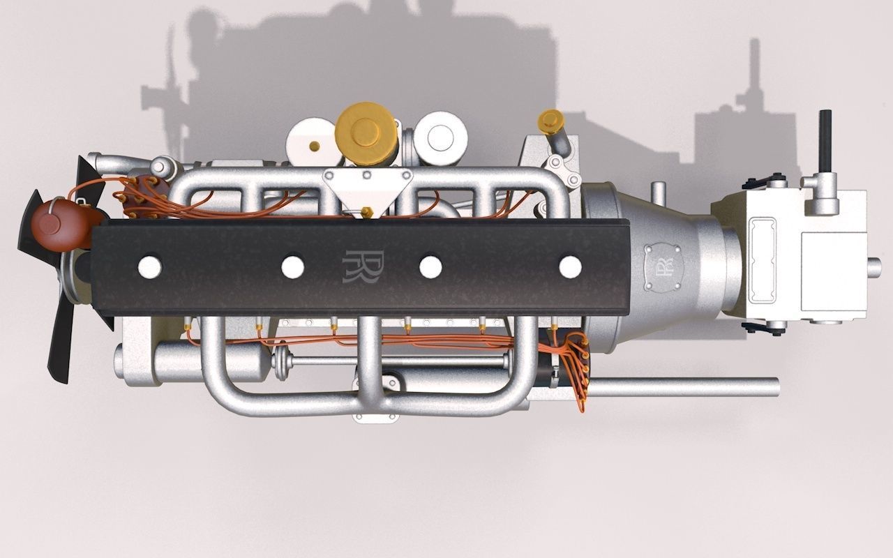 Engine RR Phantom II 3D model | CGTrader