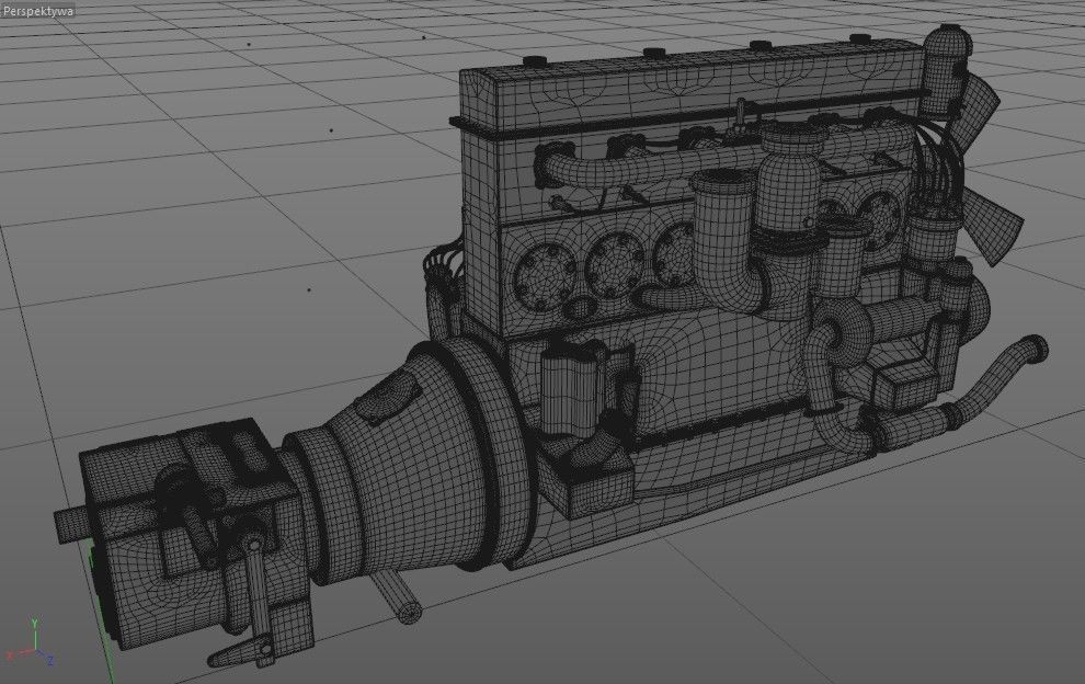 Engine RR Phantom II 3D model | CGTrader