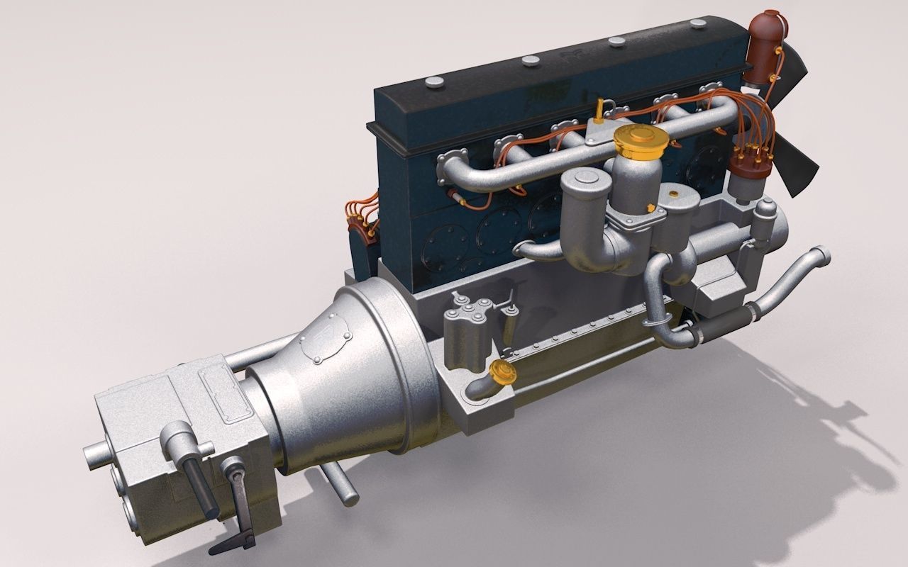 Engine RR Phantom II 3D model | CGTrader