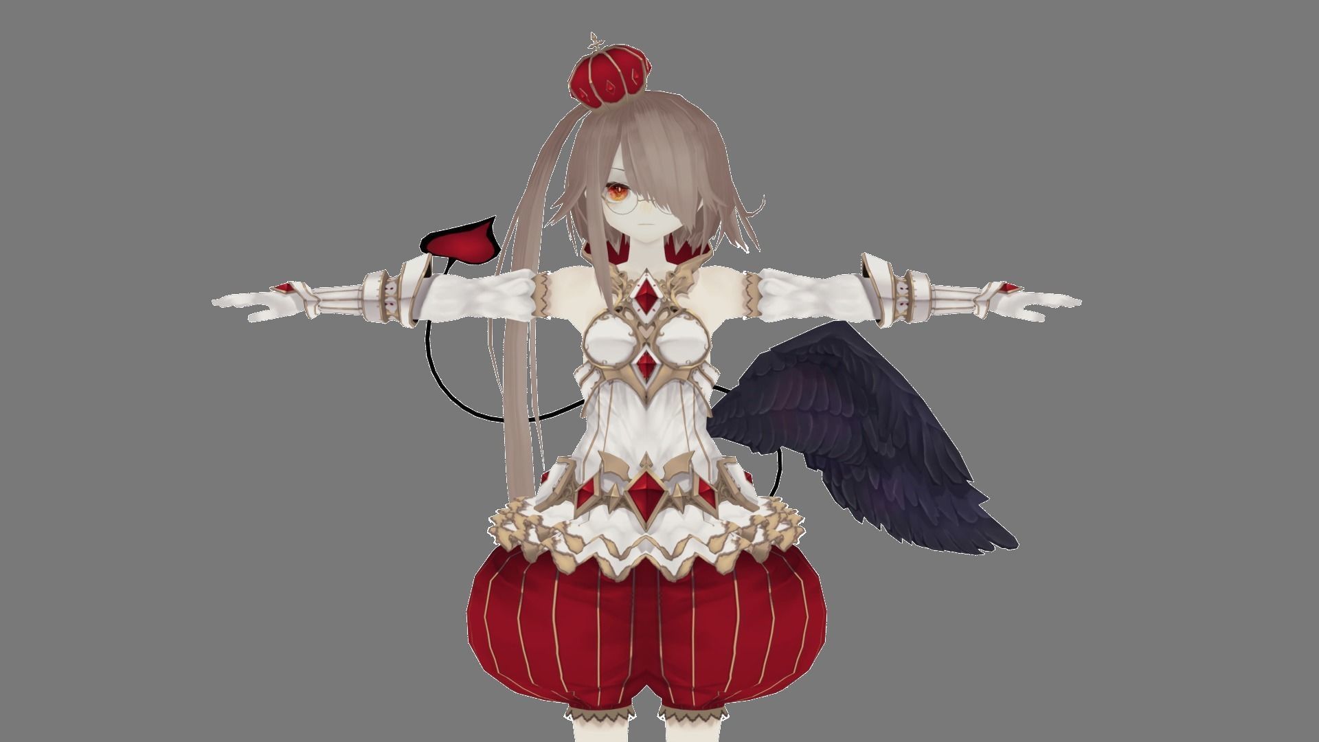 3D lady anime cartoon character with rigged 3D model rigged | CGTrader