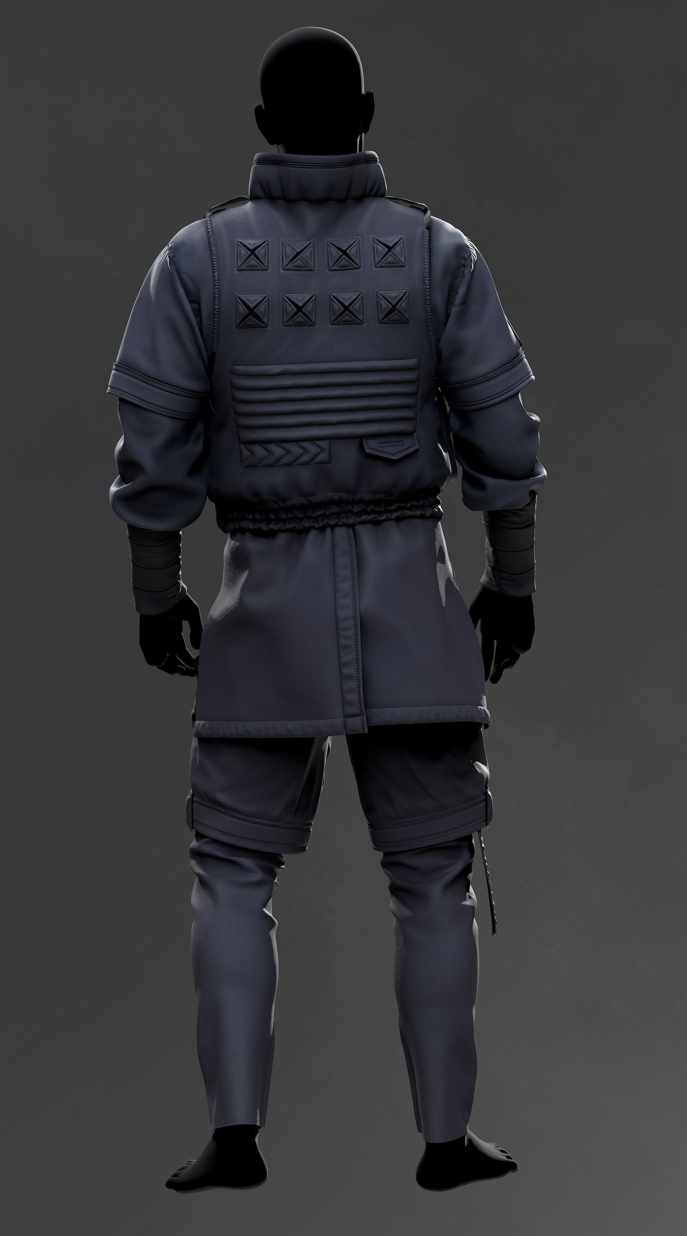 Techwear 1 3D model | CGTrader
