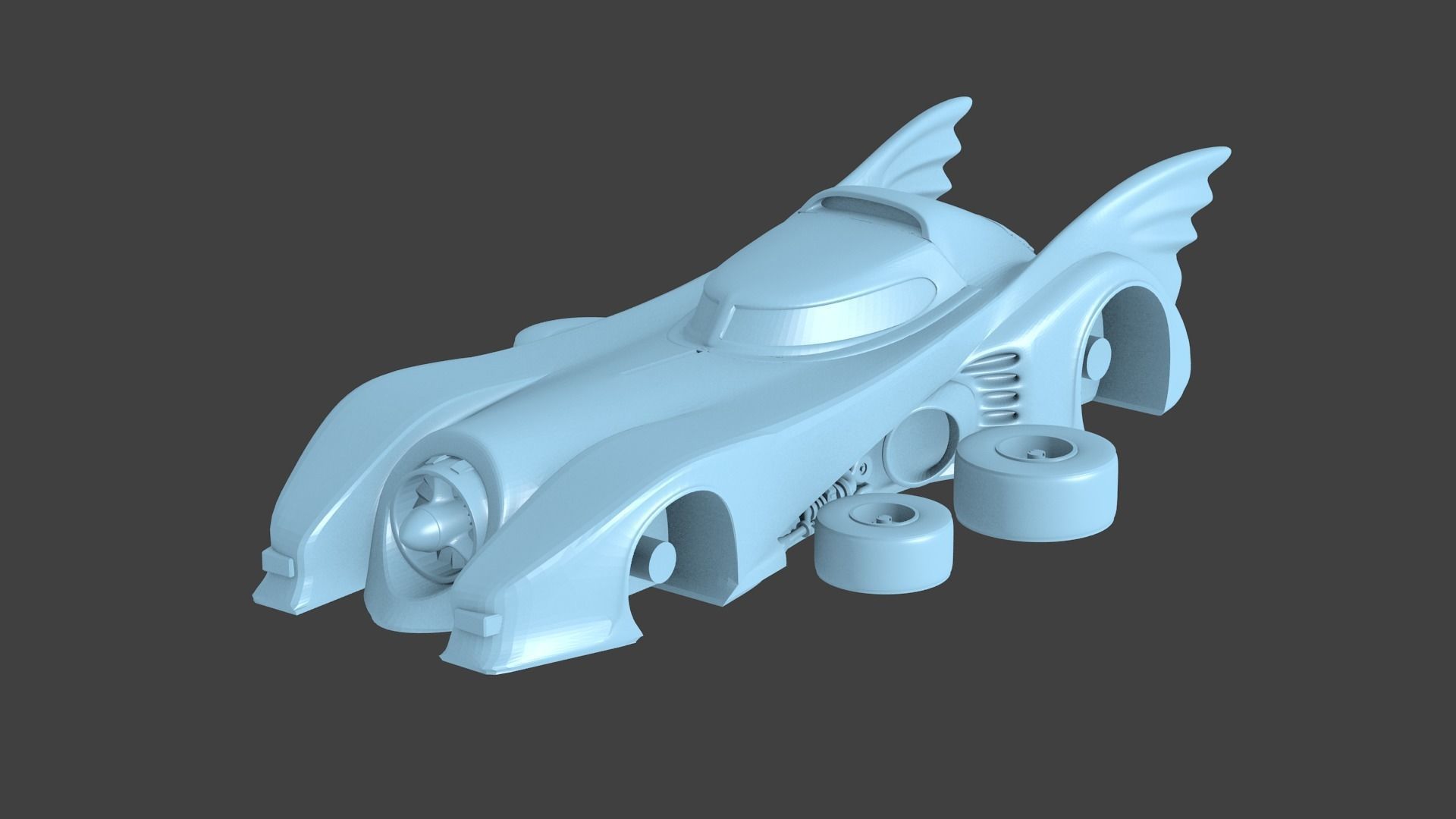 batmobile 1989 3D model 3D printable | CGTrader