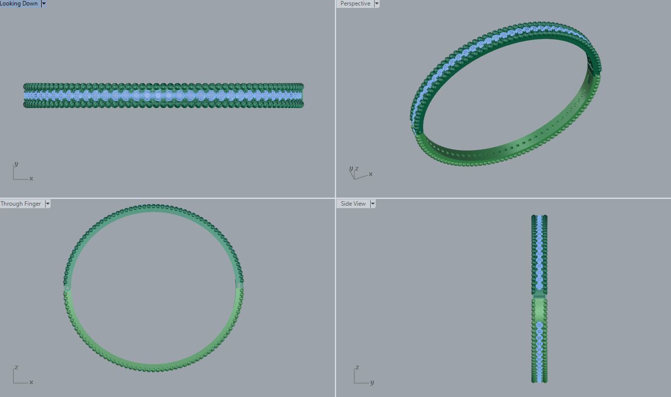 bangle 3D model 3D printable | CGTrader
