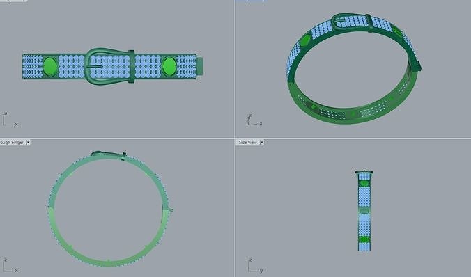 bangle 3D model 3D printable | CGTrader