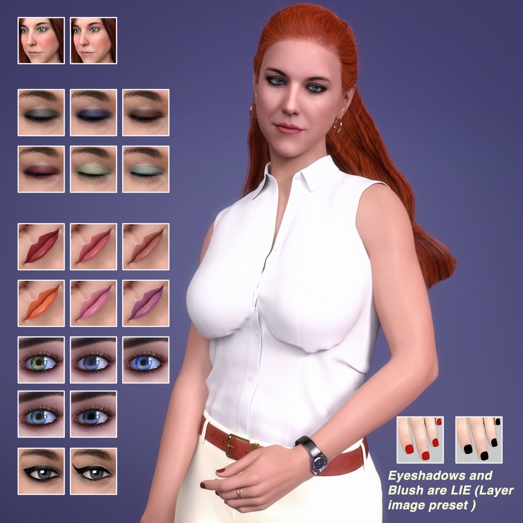 Claire For Genesis 8 And8 1 Female 3d Model Rigged Cgtrader