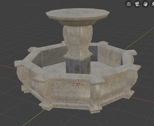 3D model fountain VR / AR / low-poly | CGTrader